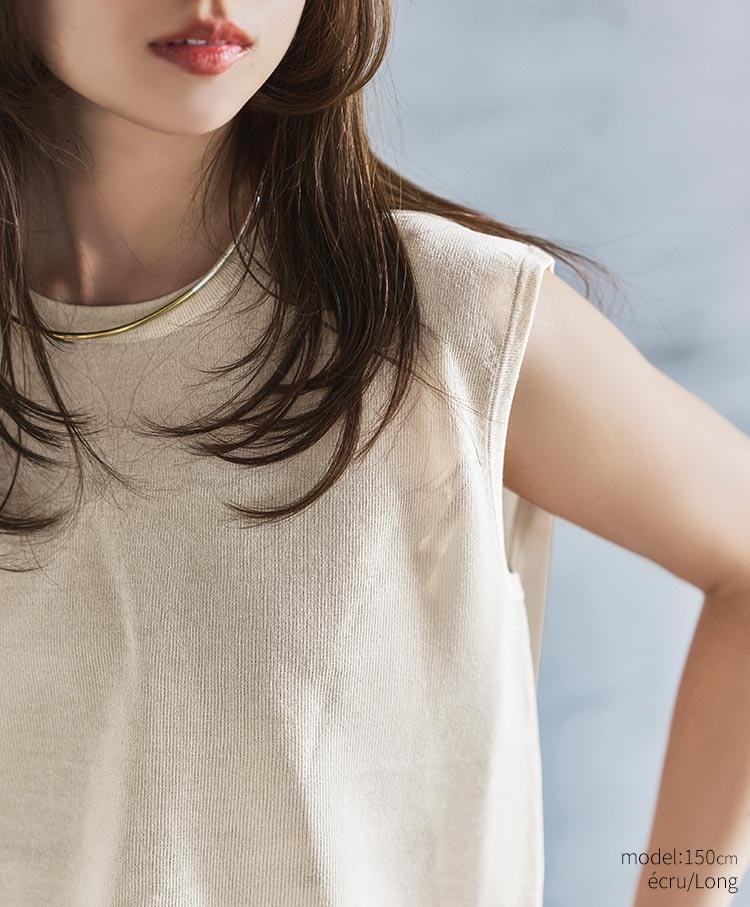 Sleeveless Sheer Knit AK059 – UNLÍENS